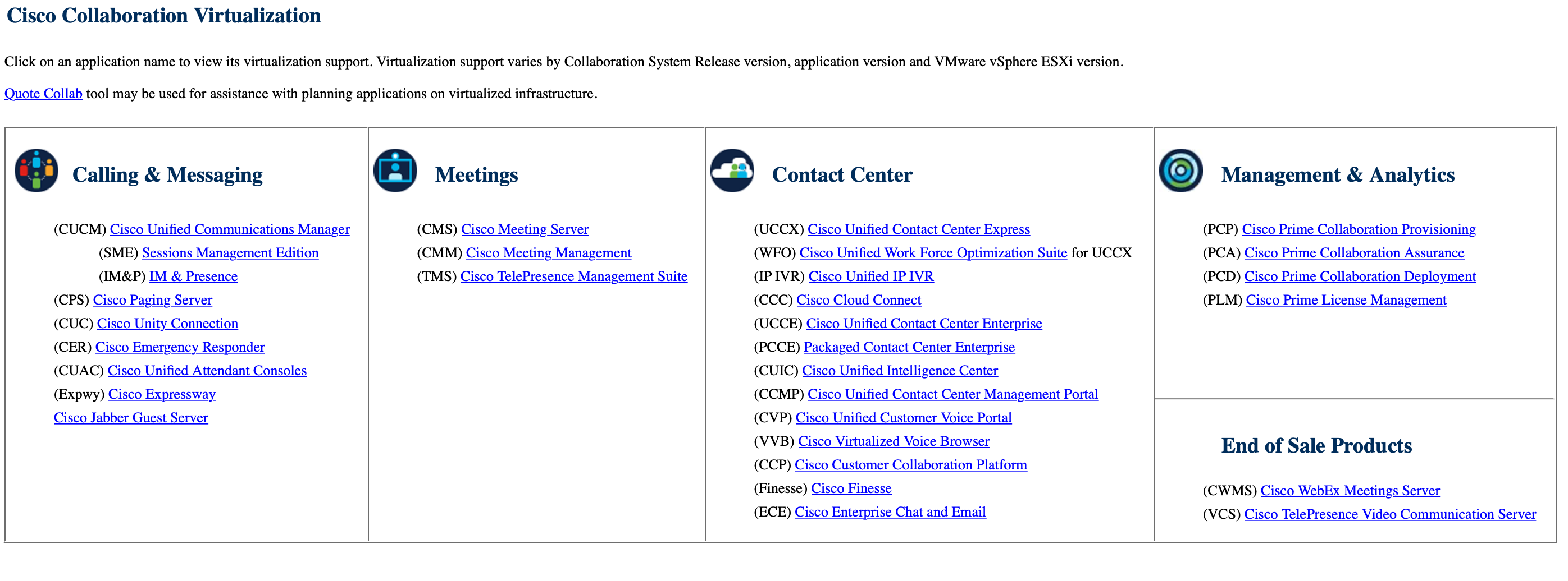 Cisco Collaboration Virtualization – CRAZY NETWORKING