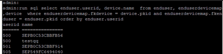SQL Query to list Enduser and controlled devices – CRAZY NETWORKING