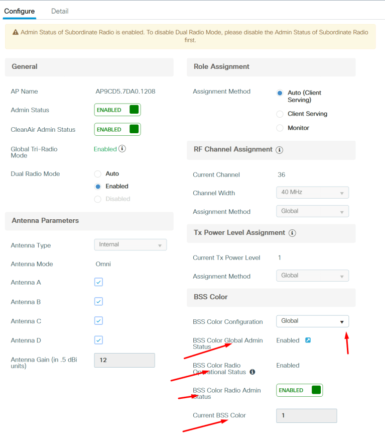 BSS coloring & OBSS PD on C9800 – CRAZY NETWORKING