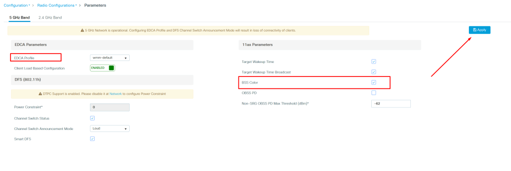 BSS coloring & OBSS PD on C9800 – CRAZY NETWORKING